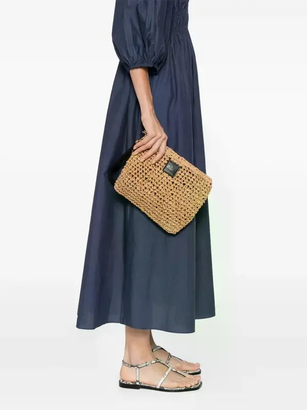 Sundek Woven Clutch Bag With Wrist Strap