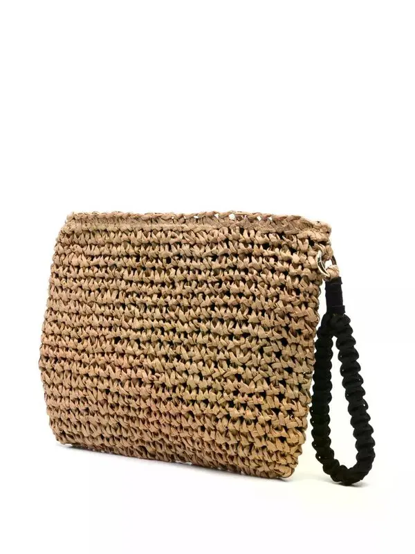 Sundek Woven Clutch Bag With Wrist Strap