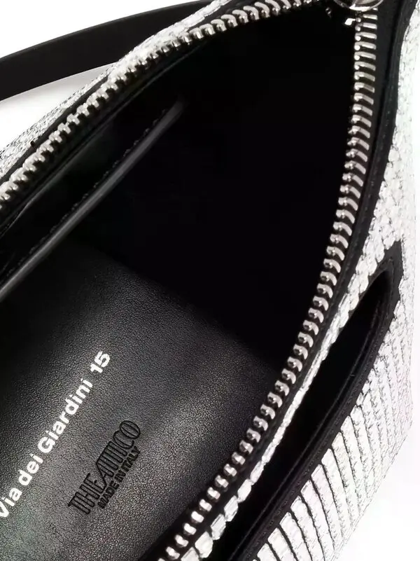 Attico Via Dei Giardini 15 Crystal Tote Bag - Silver