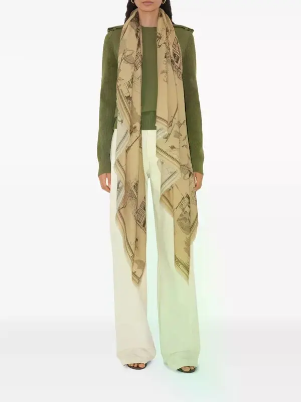 Burberry London Landmarks Scarf - Neutrals