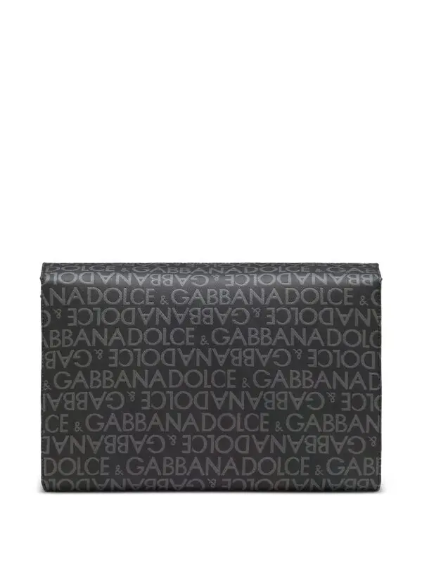 Dolce & Gabbana Logo-print Leather Shoulder Bag - Black