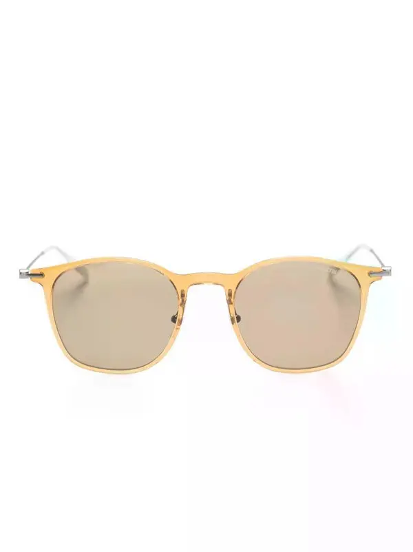 Montblanc Round Frame Tinted Sunglasses - Orange