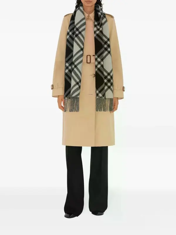 Burberry Checkered Cashmere Scarf