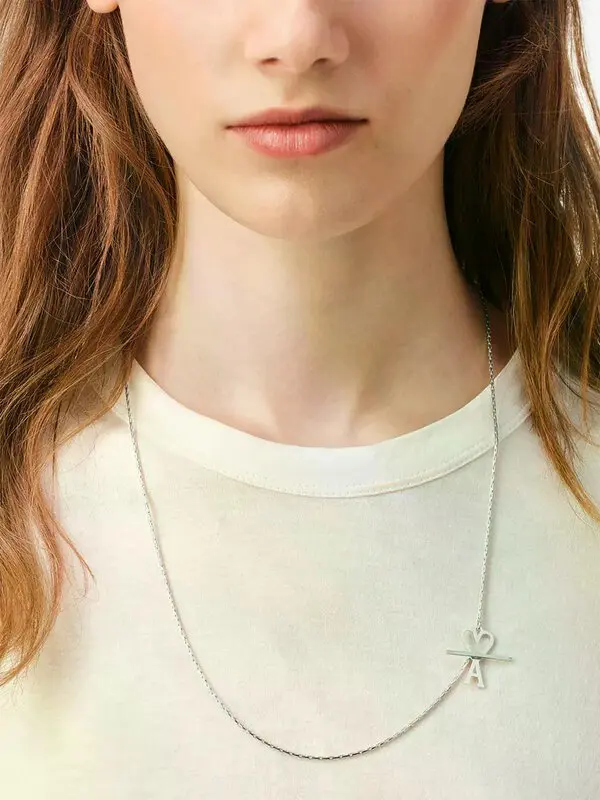 AMI Paris De Coeur Chain Necklace - Silver