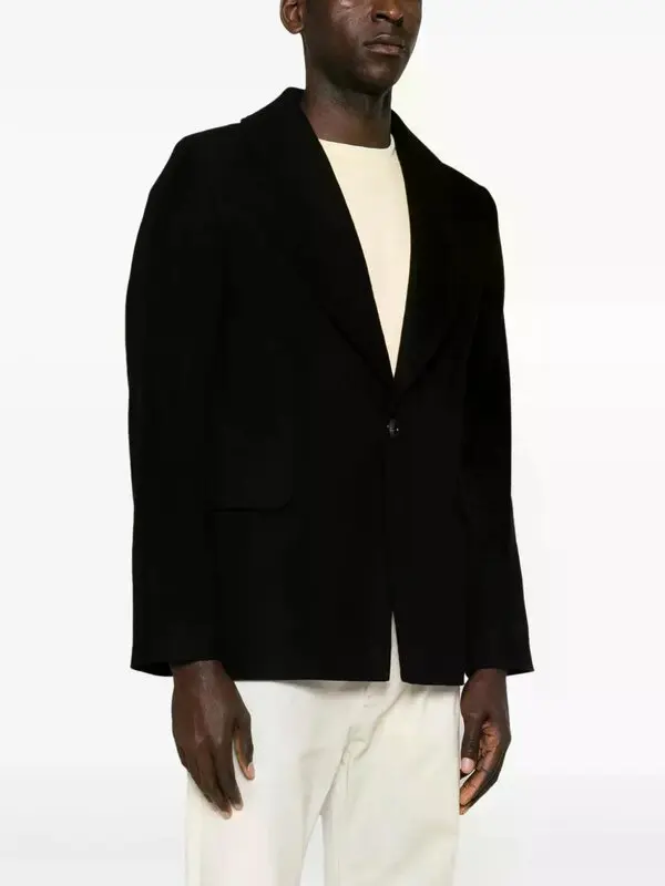 Séfr Curved-lapels Single-breasted Blazer