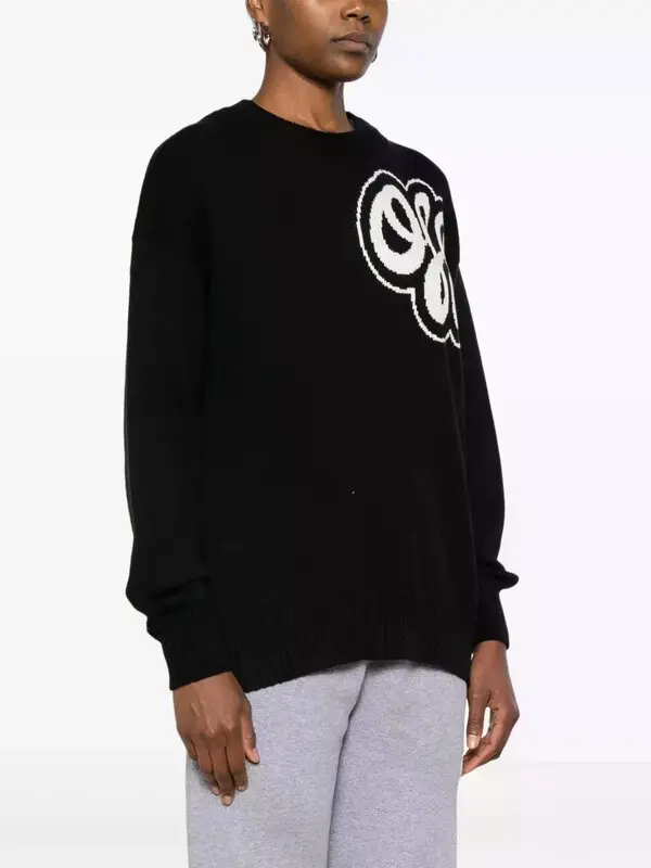 Off-White Hand-drawn Script Crew Neck Sweater