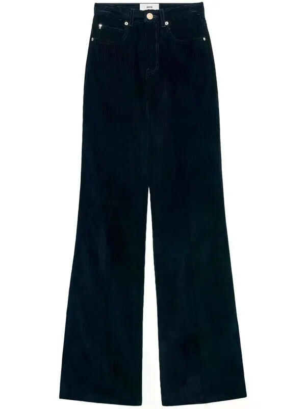 AMI Paris Flared Corduroy Trousers