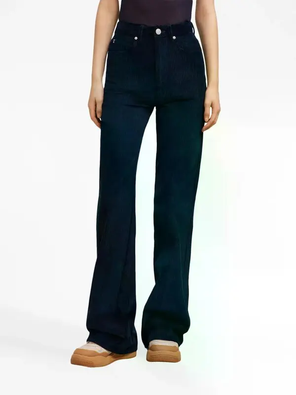 AMI Paris Flared Corduroy Trousers