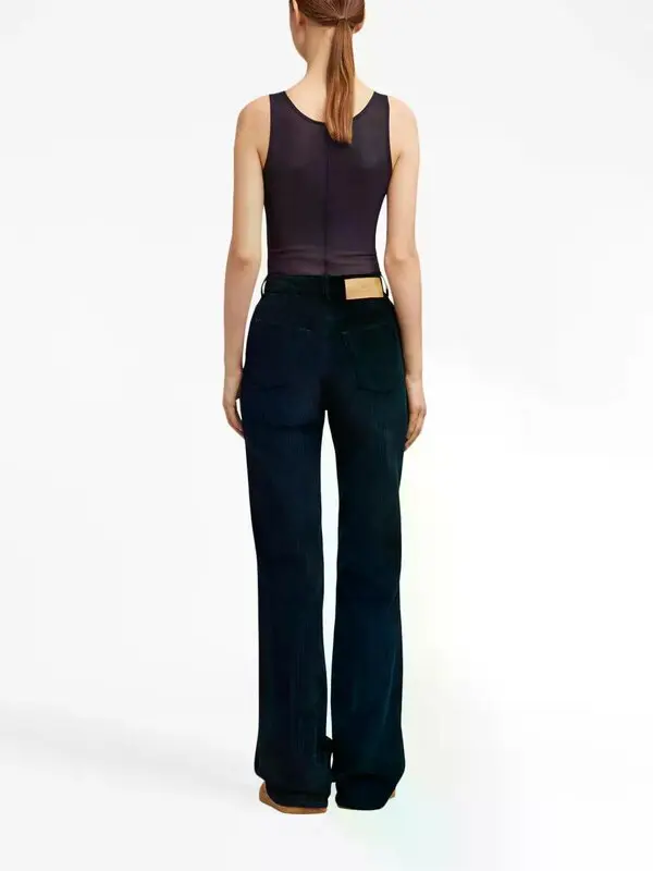 AMI Paris Flared Corduroy Trousers