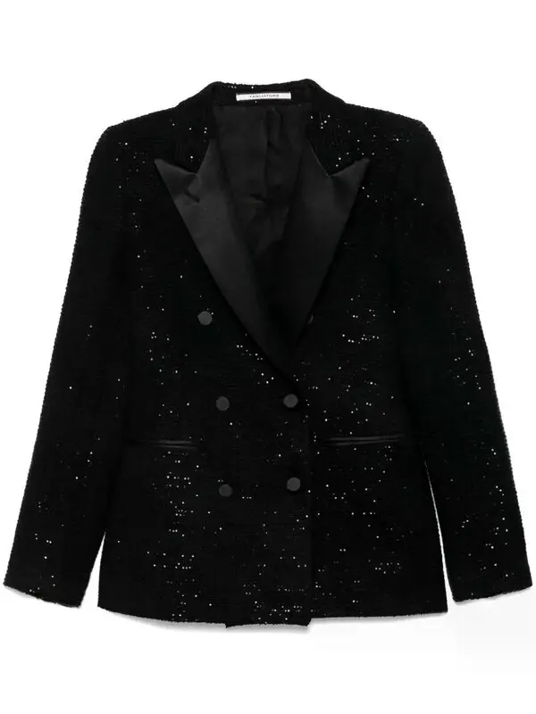 Tagliatore Sequin-embellished Bouclé Blazer
