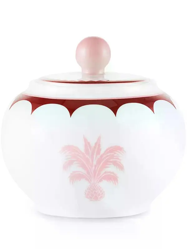 AQUAZZURA CASA Jaipur Porcelain Sugar Bowl - White