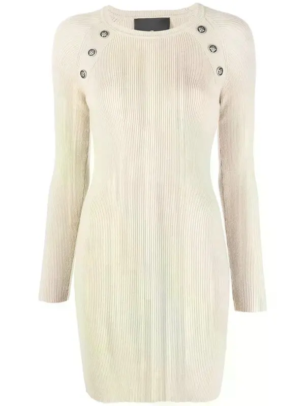 John Richmond Button-embellished Detail Dress