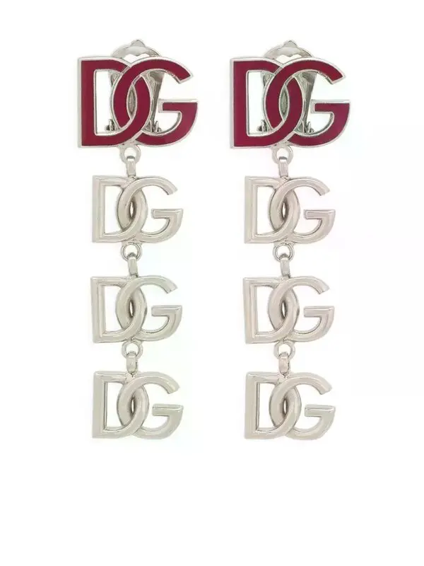 Dolce & Gabbana Logo Drop Earrings