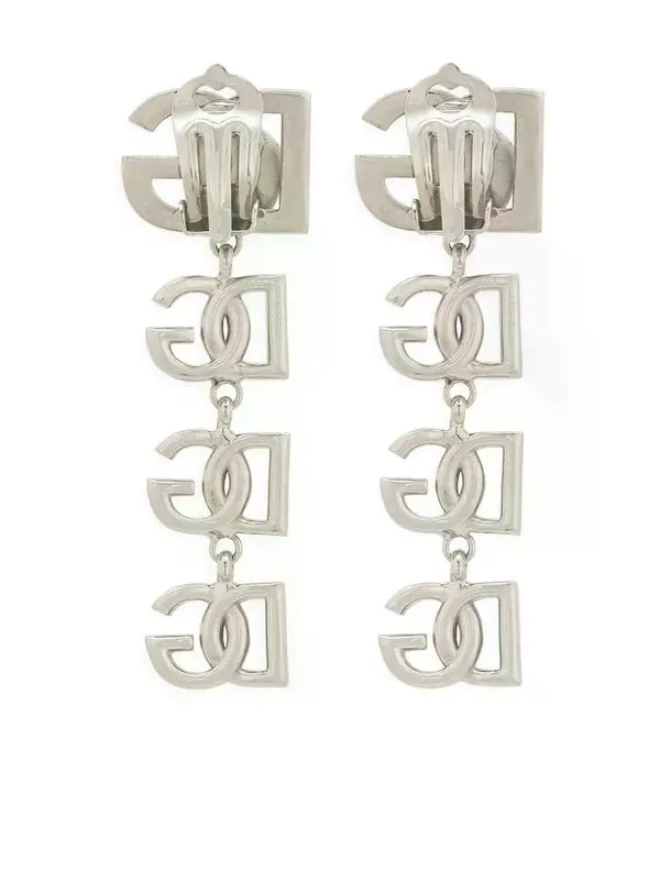 Dolce & Gabbana Logo Drop Earrings