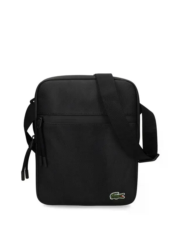 Lacoste Embroidered Logo Shoulder Bag - Black