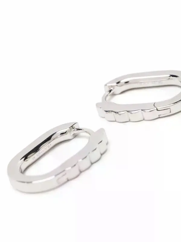 MARIA BLACK Sterling Oval Hoop Earrings