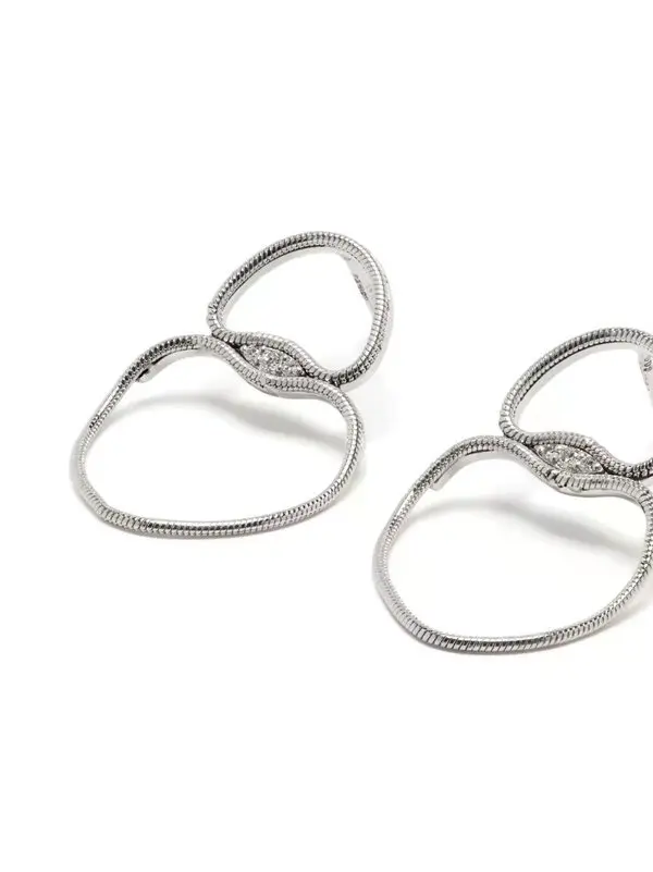 Fernando Jorge 18kt White Gold Fluid Diamond Earrings