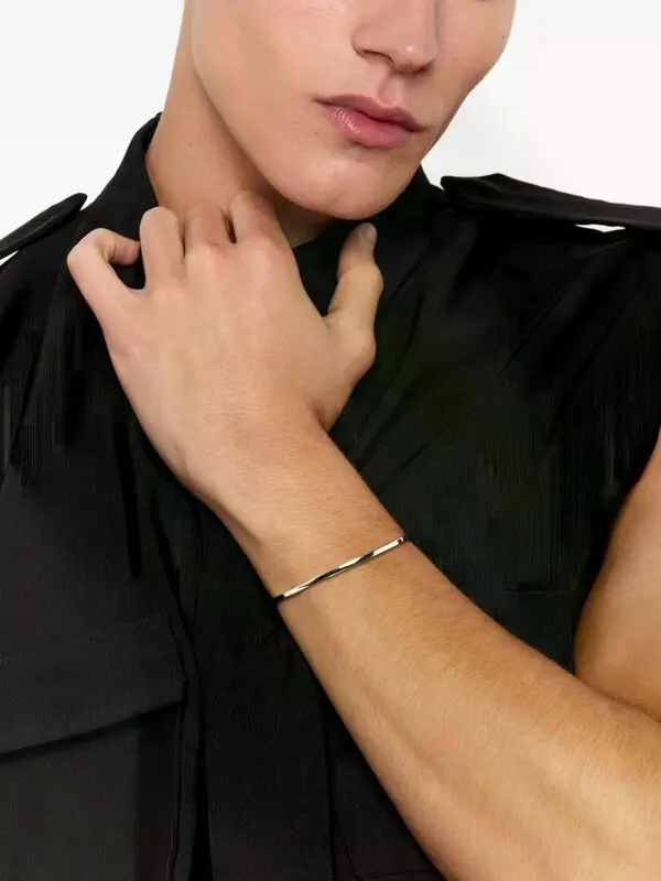 Mateo Bar Cuff Bracelet - Silver