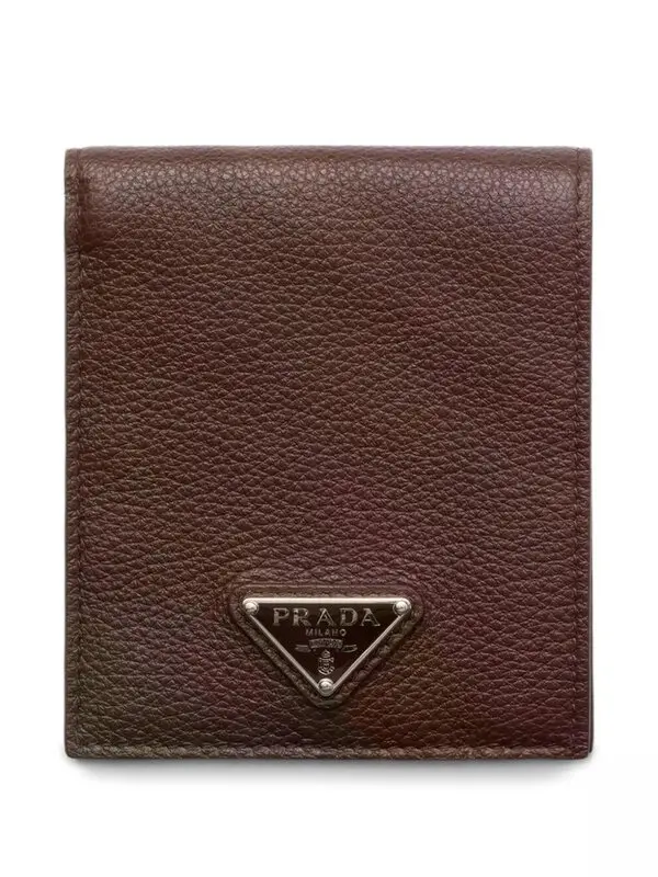 Prada Logo-plaque Cardholder - Brown