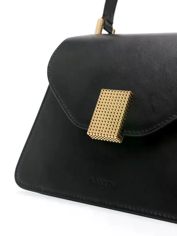 LANVIN Concerto Leather Top-handle Bag - Black
