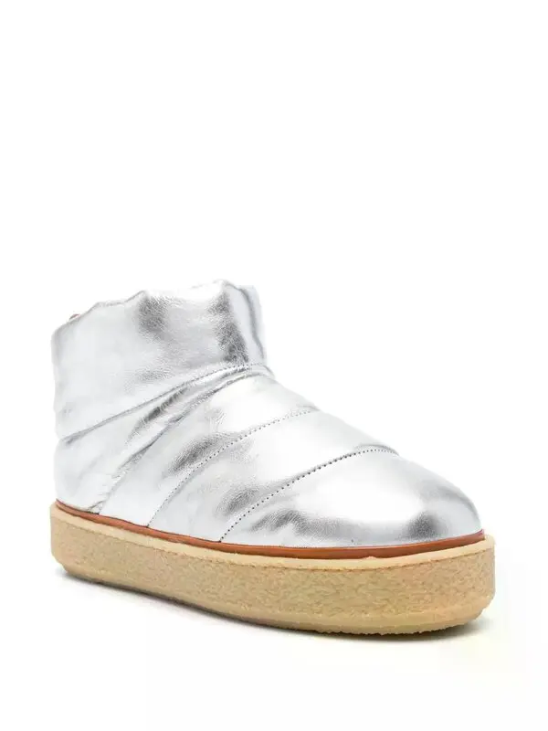 Isabel Marant Étoile Metallic Leather Ankle Boots