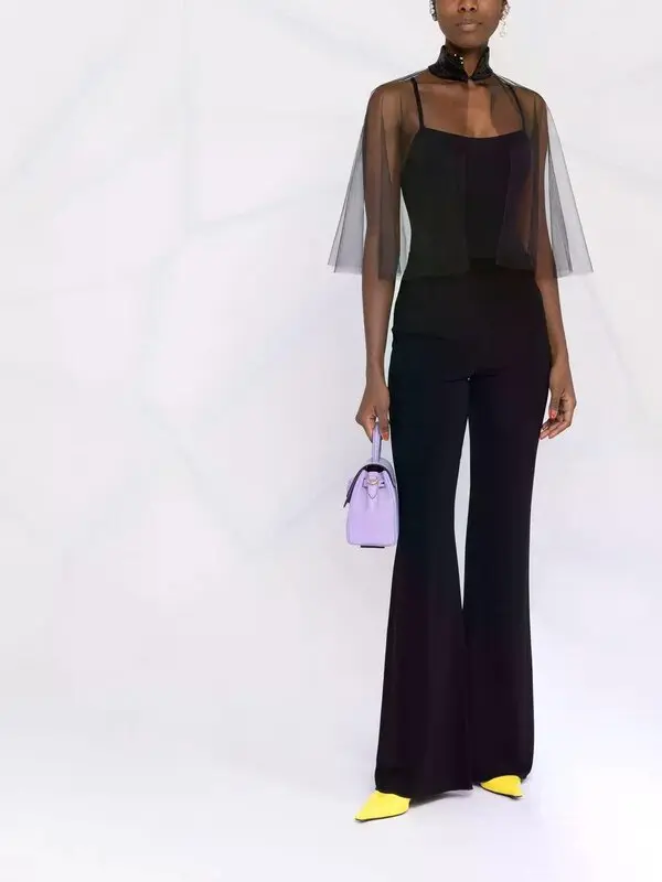 ATU BODY COUTURE Sequin Embellished Sheer Cape Top