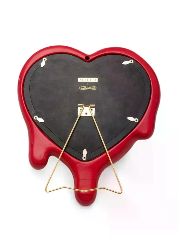 SELETTI Melted Heart Photo Frame - Red
