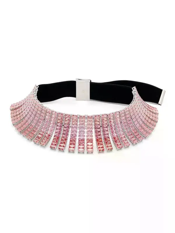 SWAROVSKI Matrix Crystal Choker Necklace - Silver
