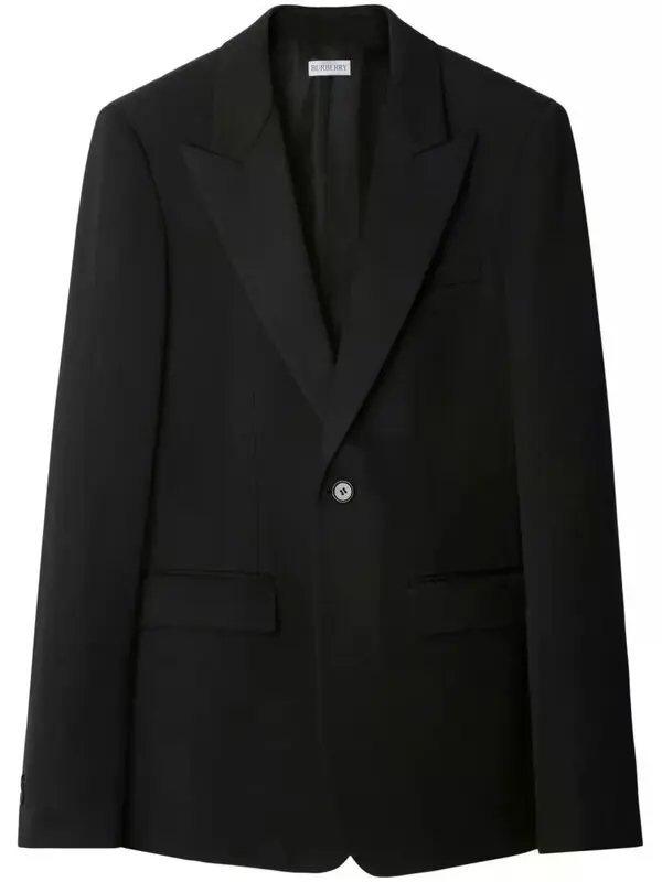 Burberry Wool Blazer - Black