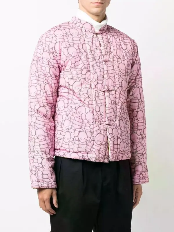 Comme Des Garçons X Kaws Reversible Padded Jacket - Pink