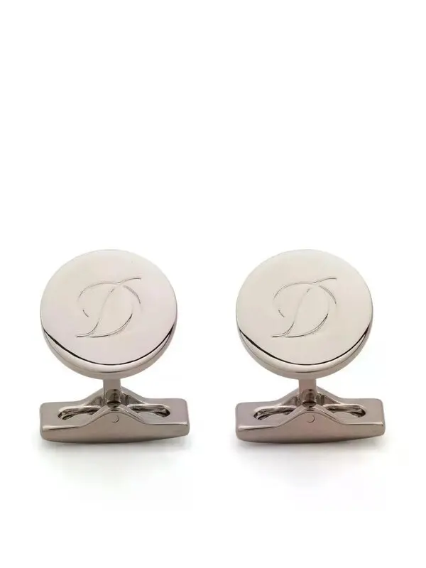 S.t. Dupont Logo-engraved Cufflinks - Silver