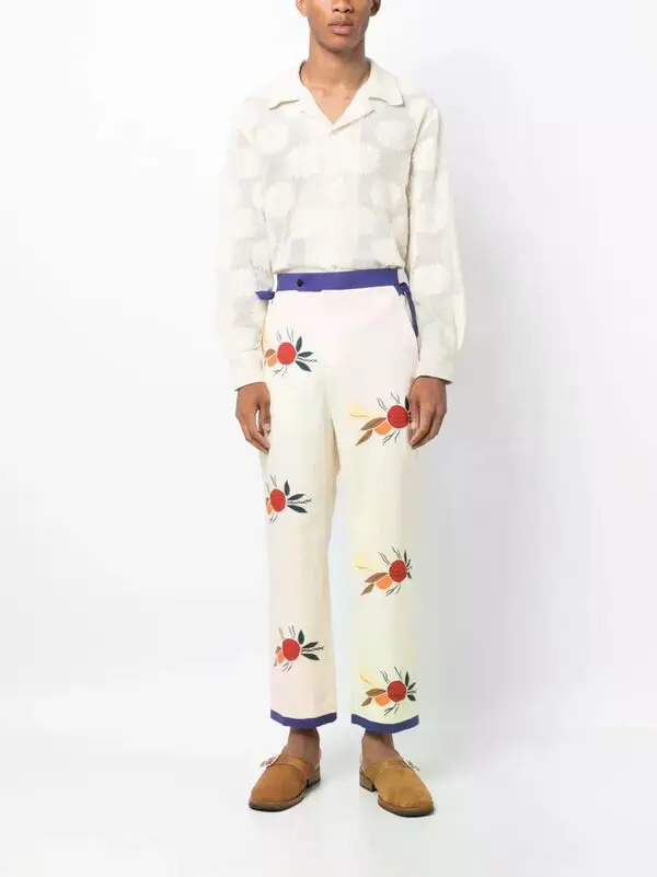 BODE Patch Detail Cropped Trousers