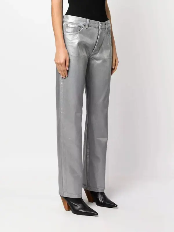 JEANERICA Rodeo Straight-leg Jeans In Metallic Finish