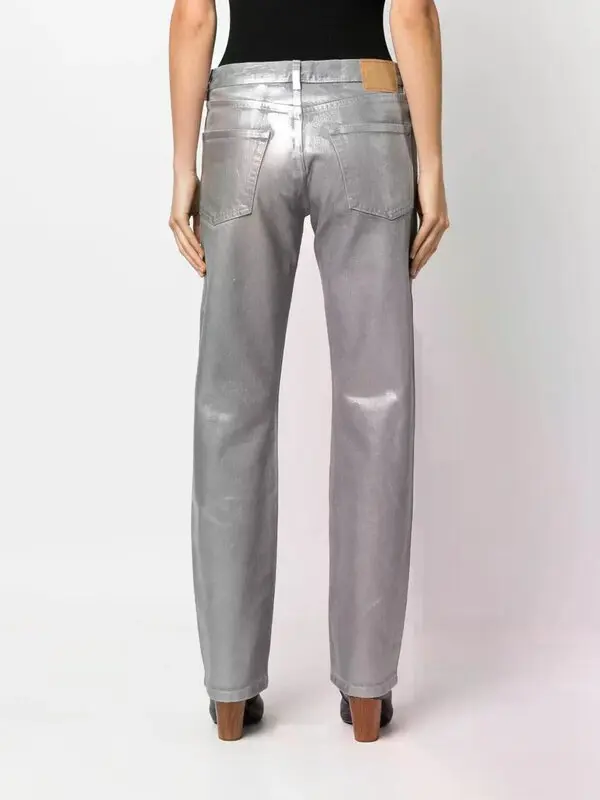 JEANERICA Rodeo Straight-leg Jeans In Metallic Finish