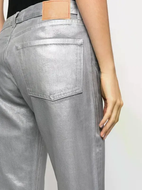JEANERICA Rodeo Straight-leg Jeans In Metallic Finish
