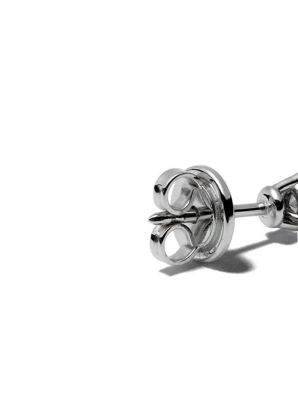 Delfina Delettrez 18kt White Gold Black Diamond Stud Earring