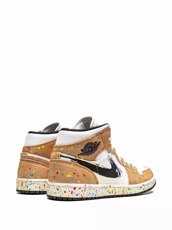 JORDAN 1 Mid Se "brushstroke" Sneakers
