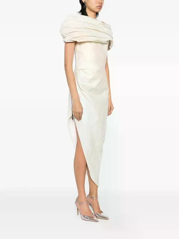 Maticevski Amber" Asymmetric Cocktail Dress - Neutrals