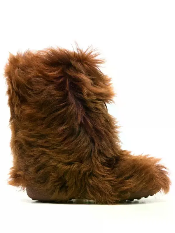 TOD'S Shearling Lined Calf-length Boots - Brown