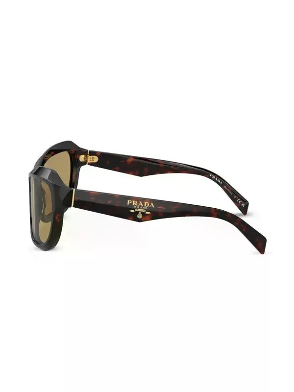 Prada Pilot Sunglasses With Tortoiseshell Detailing