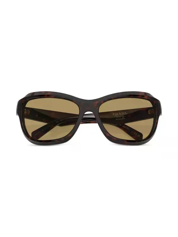 Prada Pilot Sunglasses With Tortoiseshell Detailing