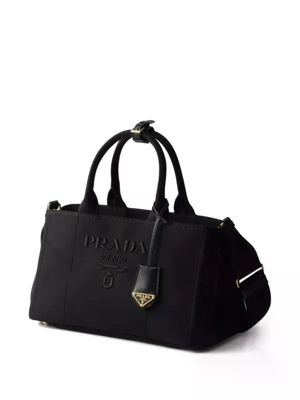 Prada Large Jardinière Tote Bag - Black