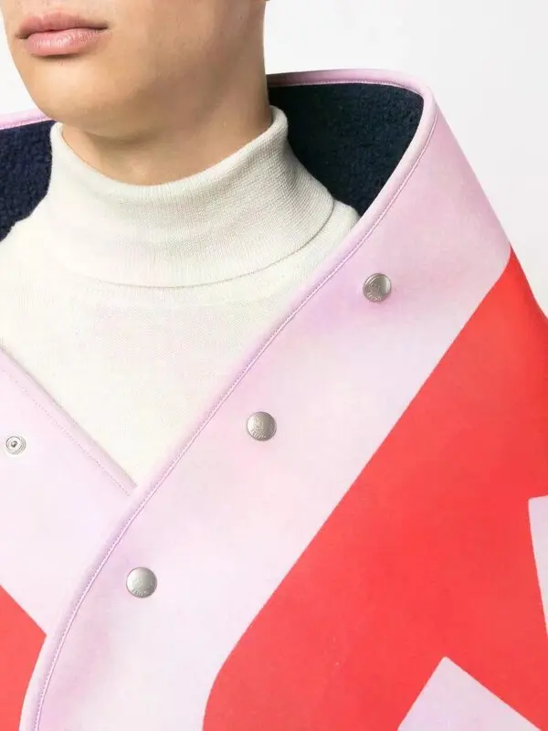 Kenzo Logo-print Detail Cape Scarf