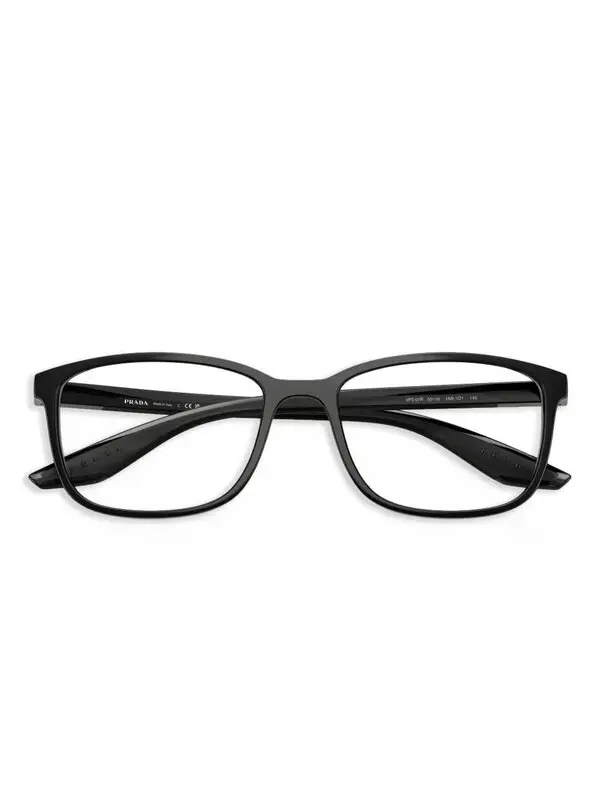 Prada Rectangle Frame Eyeglasses - Black