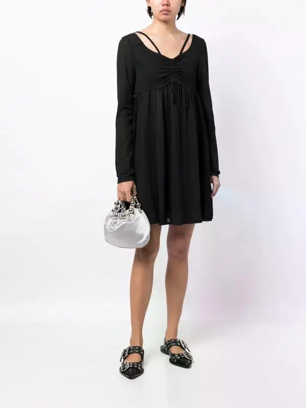 TOUT A COUP Ruched Long-sleeve Minidress