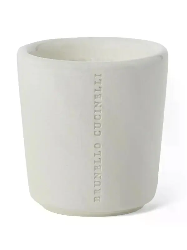 Brunello Cucinelli Logo-embossed Wax Candle