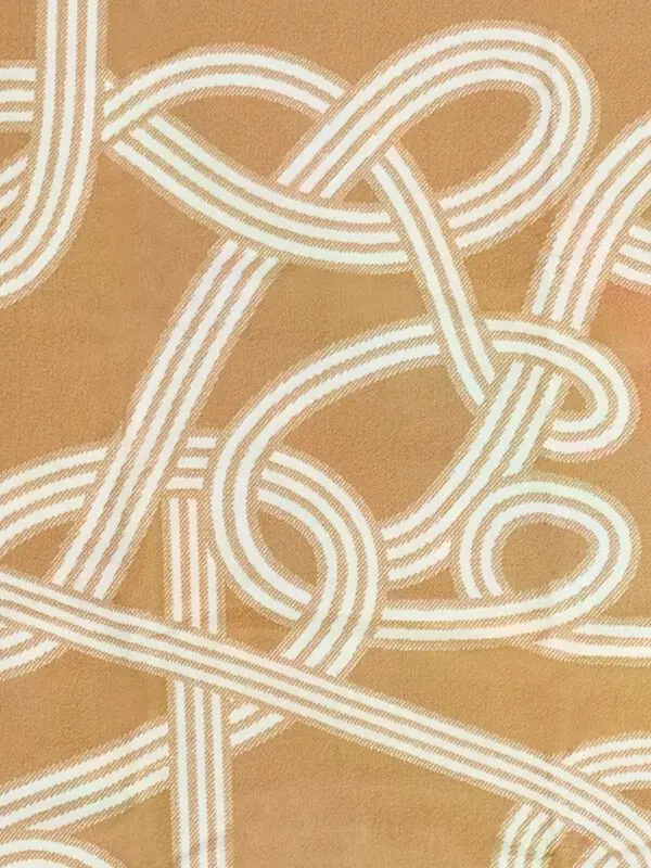 Ralph Lauren Logo Pattern Knitted Blanket