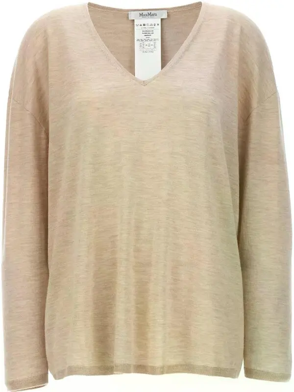 Max Mara Freccia V-neck Sweater - Neutrals