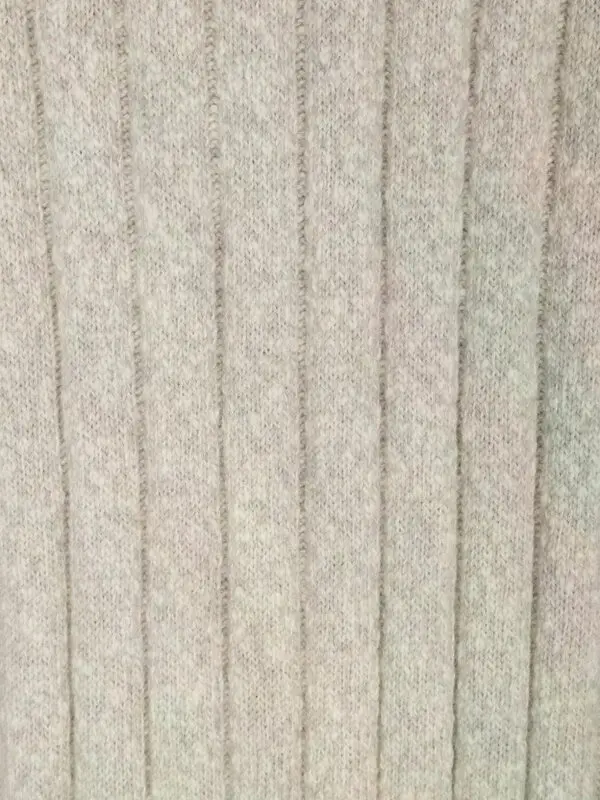 Brunello Cucinelli Mélange-effect Knitted Scarf