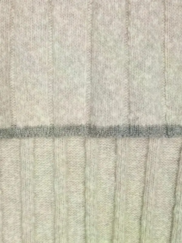 Brunello Cucinelli Mélange-effect Knitted Scarf